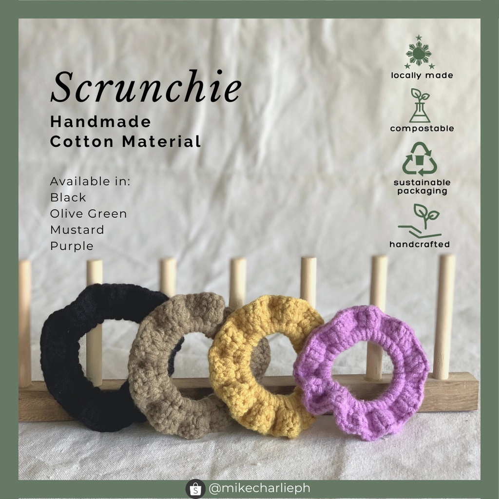 COTTON SCRUNCHIE HANDMDE | Shopee Philippines