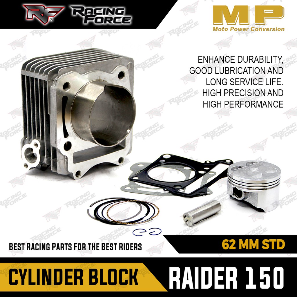 Racing Force MP Cylinder Block RAIDER 150 (62mm STD/66mm/68mm) (STEEL ...