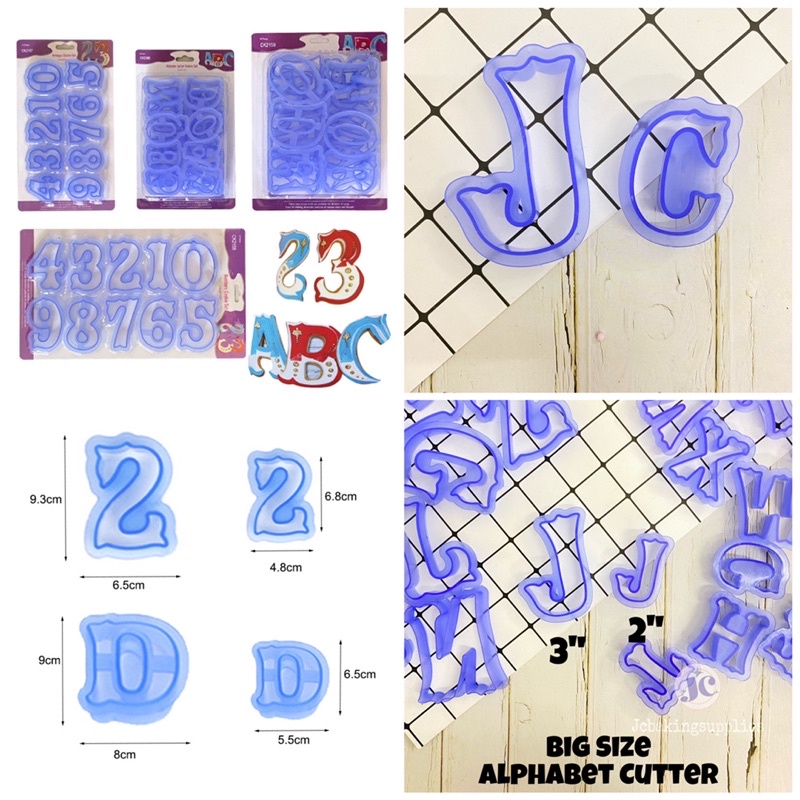 Big Alphabet Cutter Big Size Alphabet Fondant Cutter Cookie Cutter ...