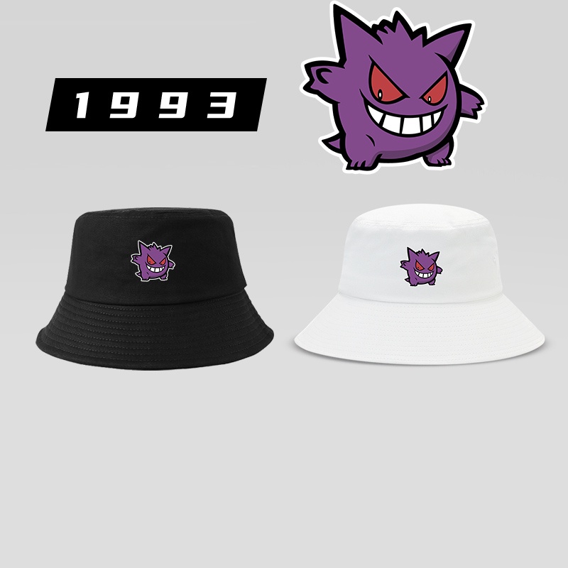 Pokemon Gengar Cap Bucket Hat Gengar Cap Fisherman Hat For Men And ...