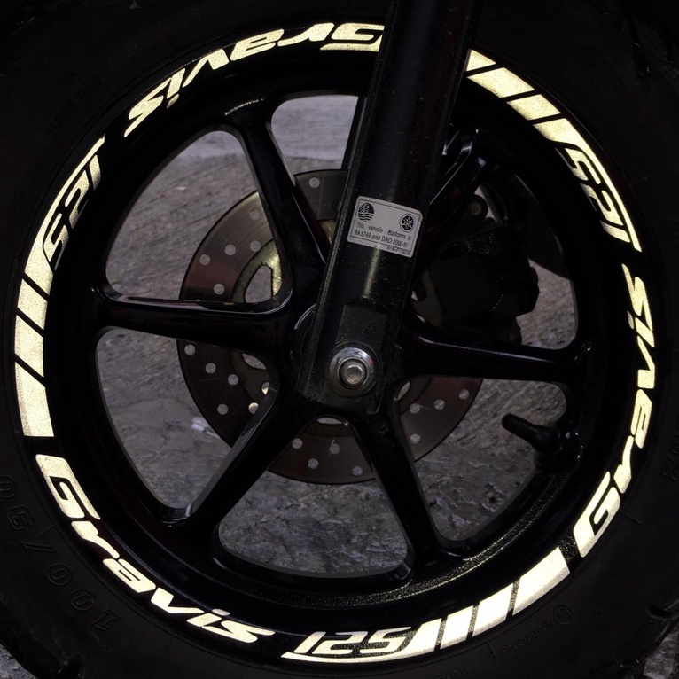 Yamaha Gravis Mags Sticker Set for 2 wheels and 2 sides | Shopee ...