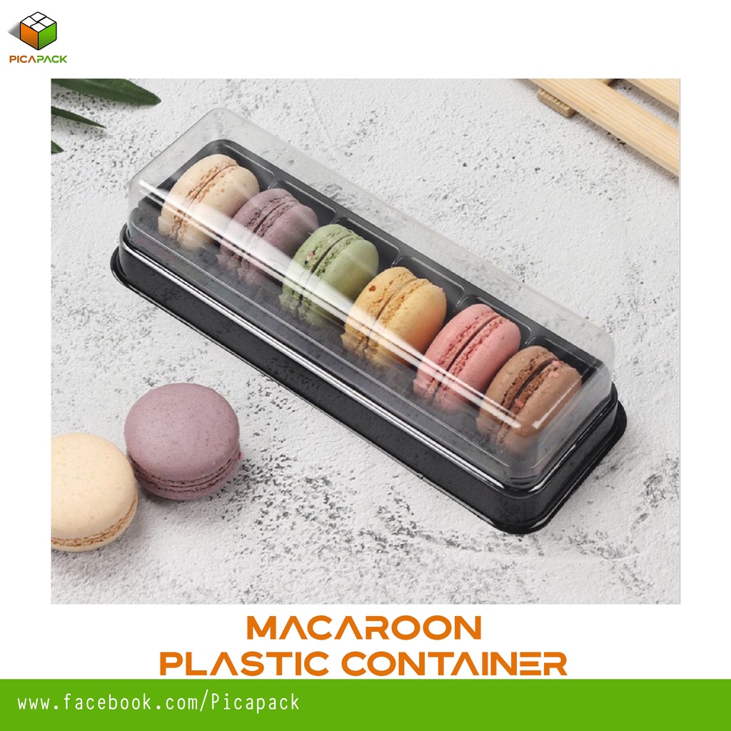 50pcs 6s Macaroon Plastic Container Plastic Blister Box French Macaron ...