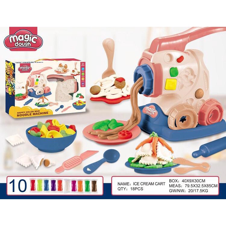 Magic Dough Kitchen Creations Color Mud Noodle Machine Modeling Clay ...
