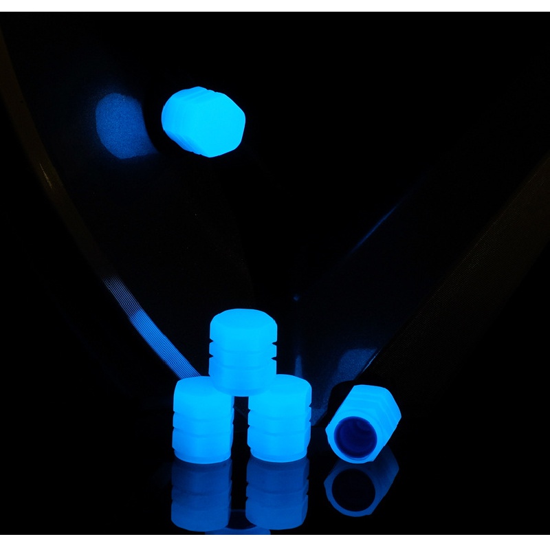 1 Set of 4 Universal Tire Luminous Valves for Cars, Motorcycles, Bikes ...