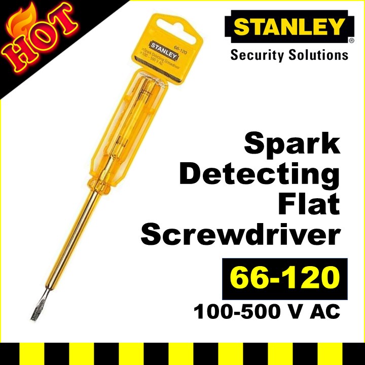 Stanley Spark Detecting Flat Screwdriver (66-120) | Shopee Philippines
