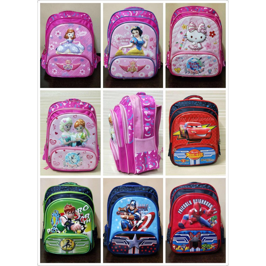 Abbyshi 1057 3D 3-10 Y/o Cartoon For Boys Waterproof School Bags ...