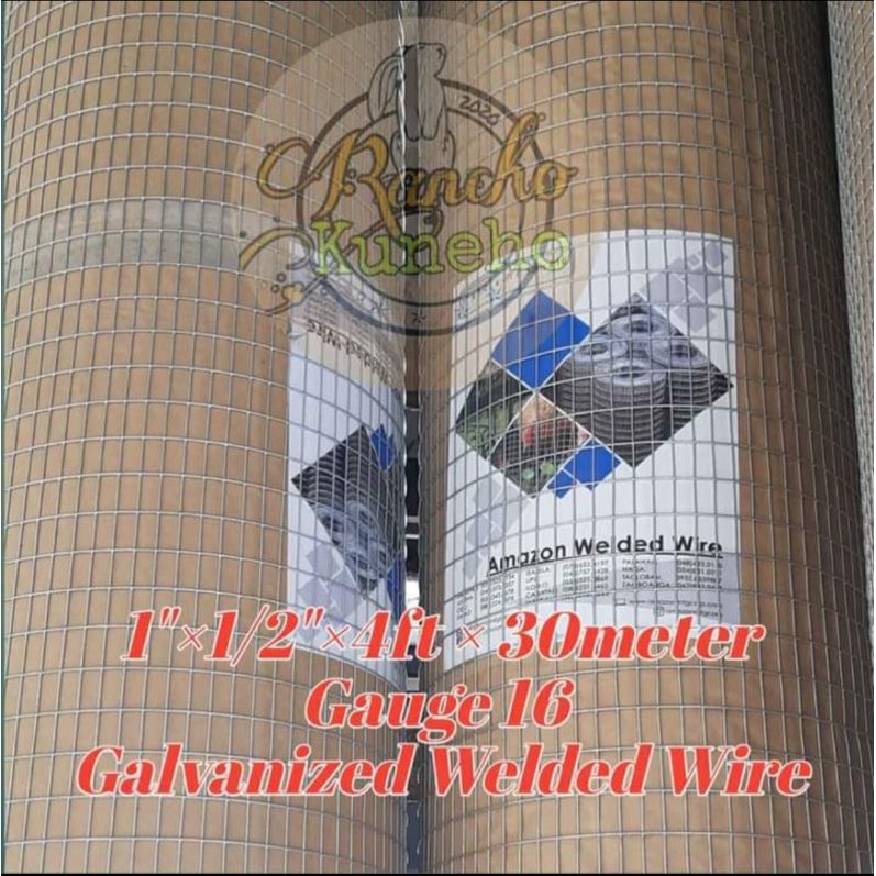 Galvanized welded wire 1x1/2x4ft Gauge 16 (meters) | Shopee Philippines