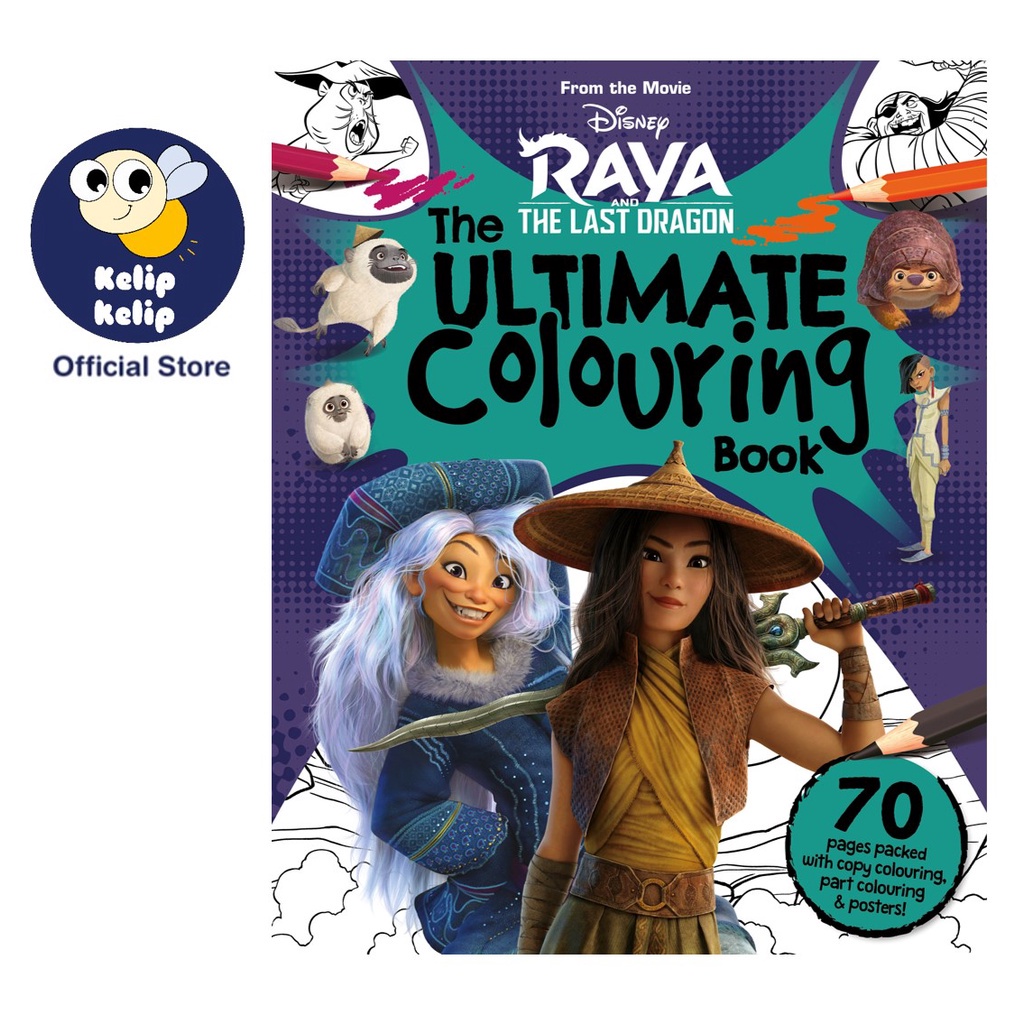 Disney Raya & The Last Dragon The Ultimate Colouring Book With 72 Fun ...