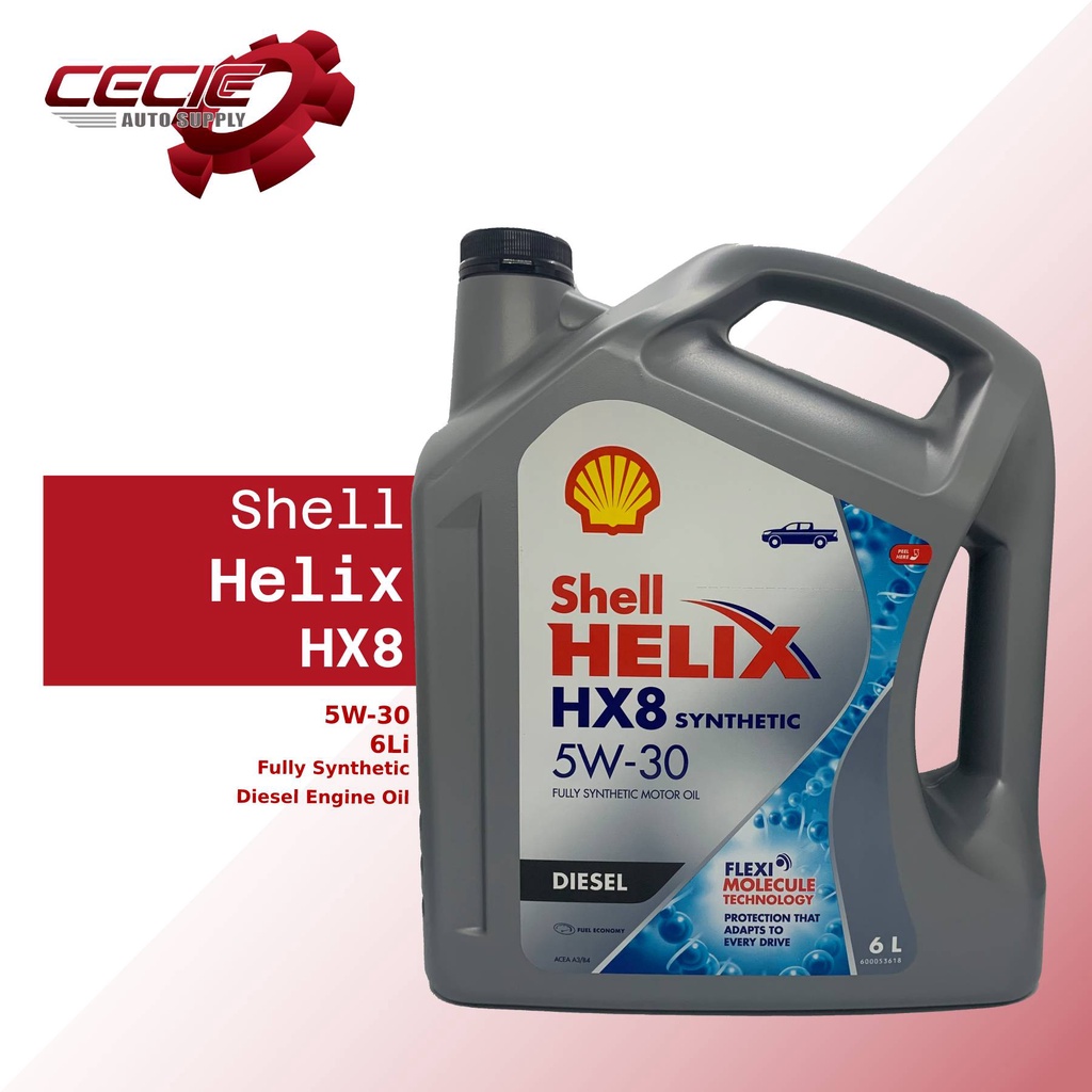 Shell Helix HX8 Synthetic Diesel Oil SAE 5W-30 6Liters | Shopee Philippines