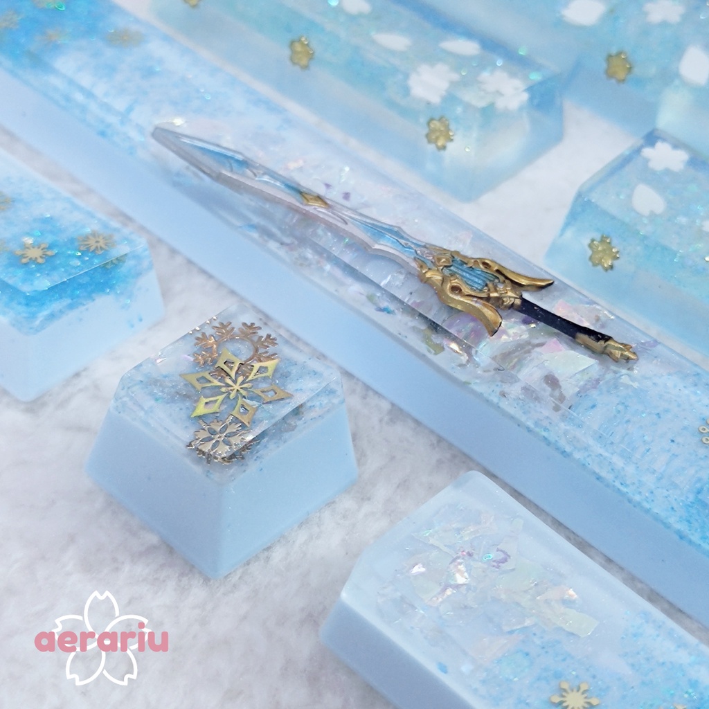 GENSHIN IMPACT - Eula Theme Keycaps for Mechanical Keyboard - MX ...