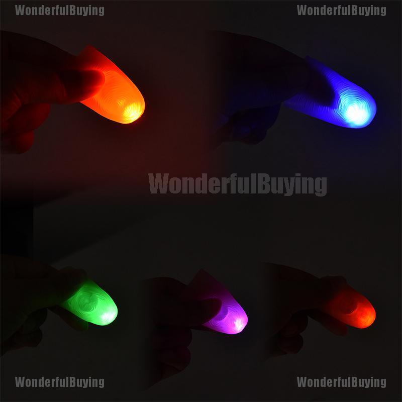 WBPH Belle Magic Light up flashing thumbs fingers BLUE trick Fingers ...