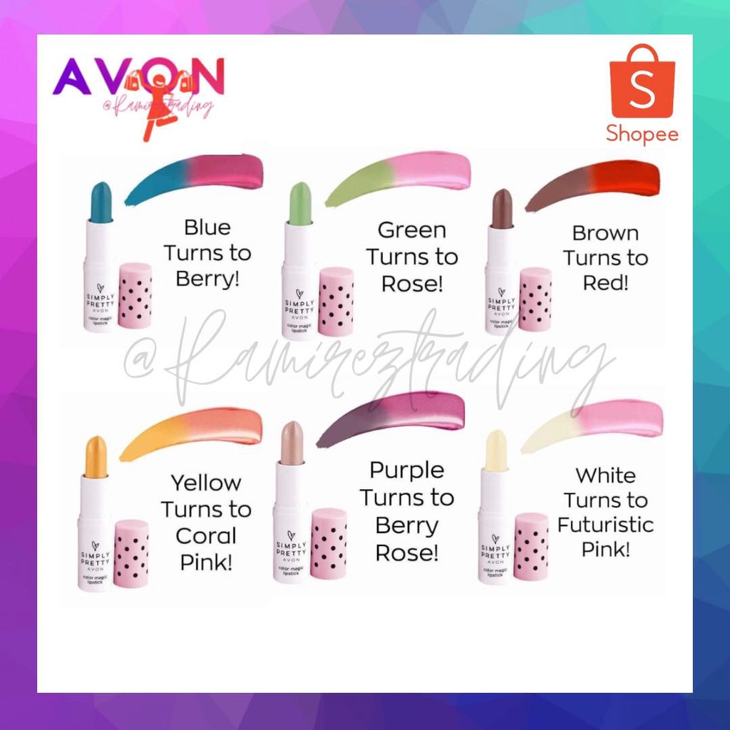 AVON MAGIC LIPSTICK 4g | SIMPLY PRETTY | COLOR CHANGING LIPSTICK ...