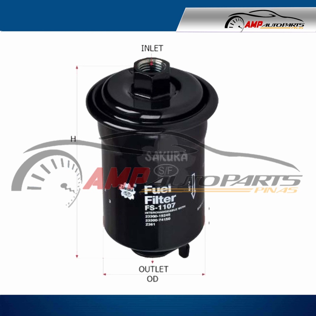 Fuel Filter for Mitsubishi Galant ( 1990-1997 ) Metal Type | Shopee ...