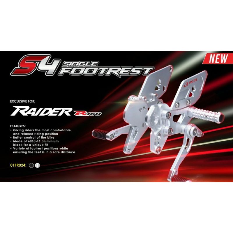 RCB SINGLE SHIFTER S4 FOR RAIDER 150 CARB/FI | Shopee Philippines