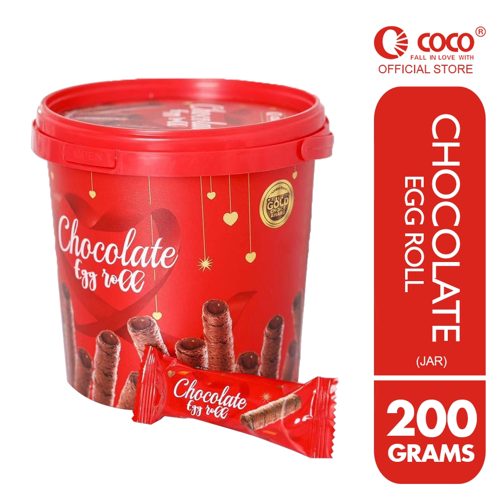 COCO Chocolate Egg Roll Jar | Shopee Philippines