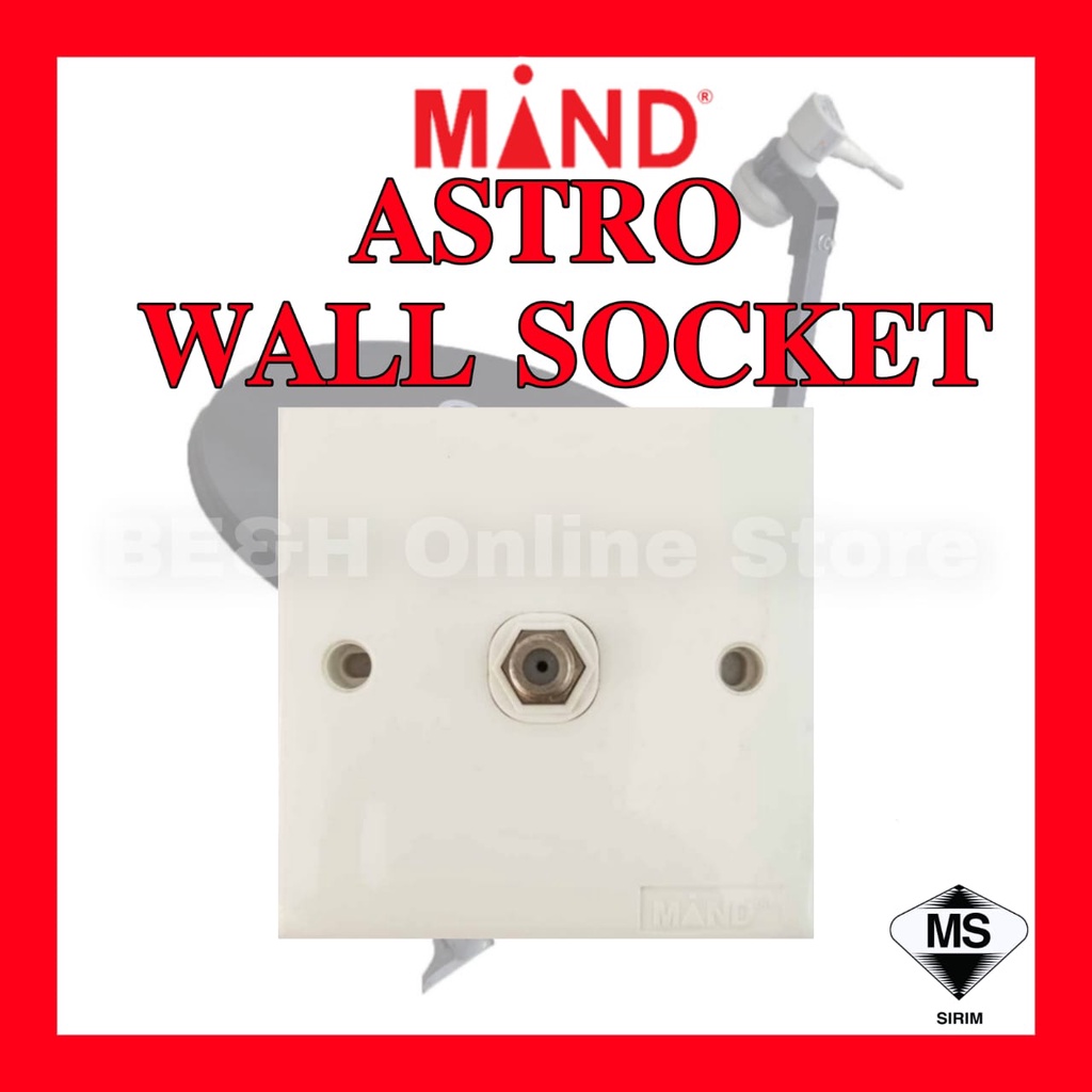 MIND Astro Wall Socket single port switches socket wall plate mount ...
