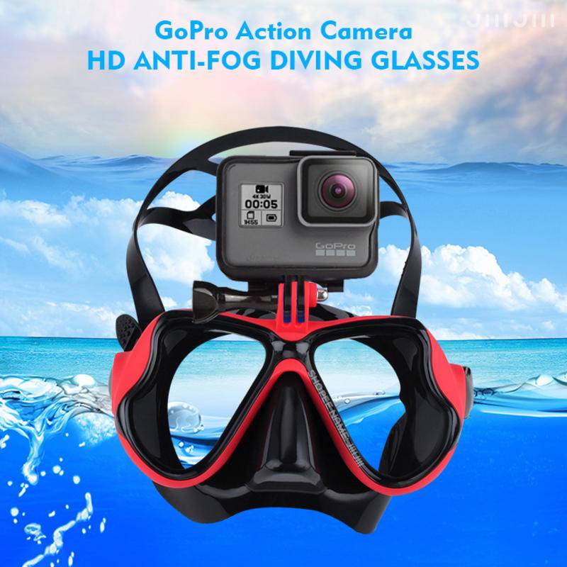 JIIIJIII Large Window Diving Mask GoPro Camera Glasses Sports Goggles ...