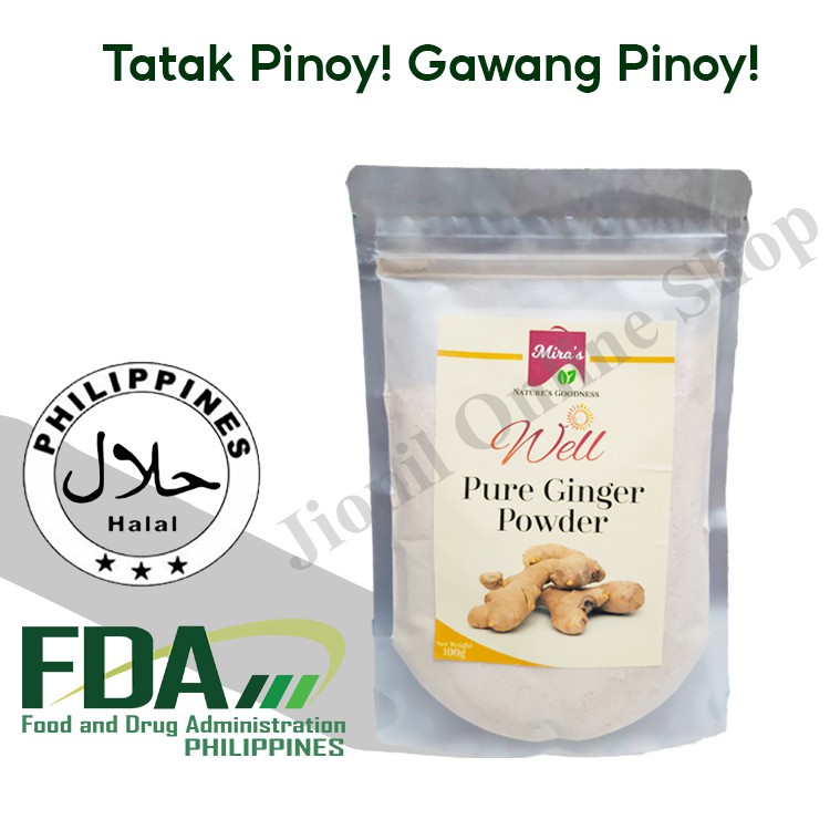 [Worldwide]Miras Pure Ginger Luya Powder Only Salabat (No Sugar) 100g ...