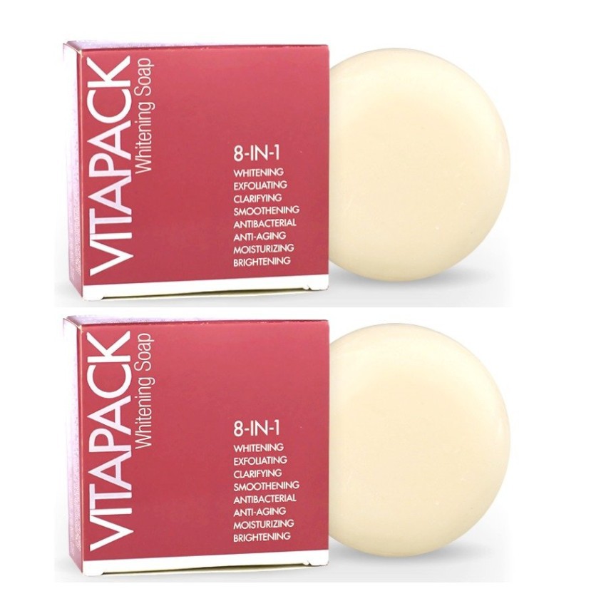 VITAPACK 8-in-1 Whitening Soap Set of 2 | Shopee Philippines