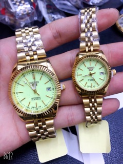 Relo RELO stainless steel couple watch 100% waterproof | Shopee Philippines