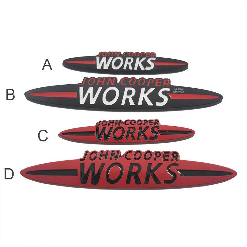 1 X Metal JOHN COOPER WORKS Logo Car Auto Rear Side Decorative Emblem ...