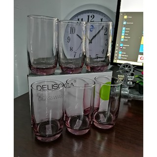 Delisoga Deli Glassware Drinking Set 6pcs 280mL 10cm ES5303P | Shopee ...