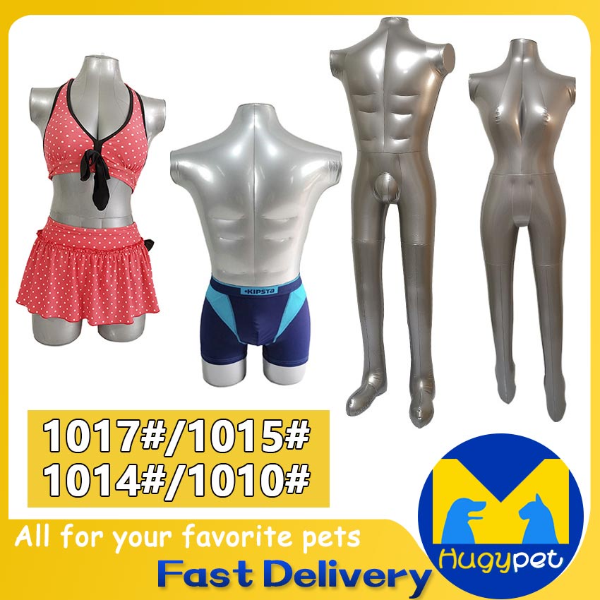 Inflatable PVC Male Model Dummy Torso Body Armless Mannequin Clothing ...