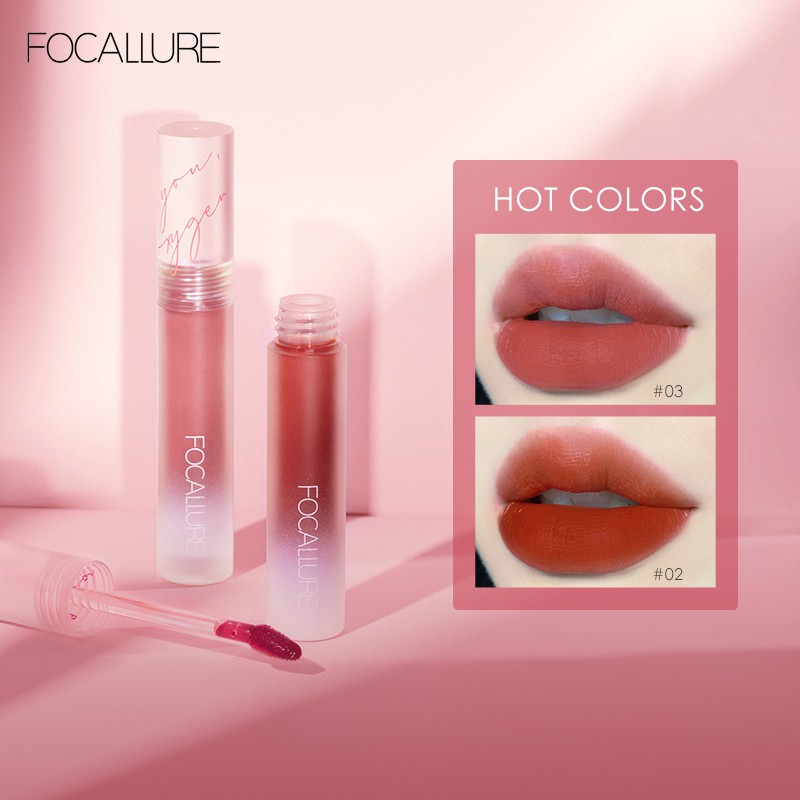 Focallure Matte Velvet Liquid Lipstick Non Sticky Lipgloss | Shopee ...