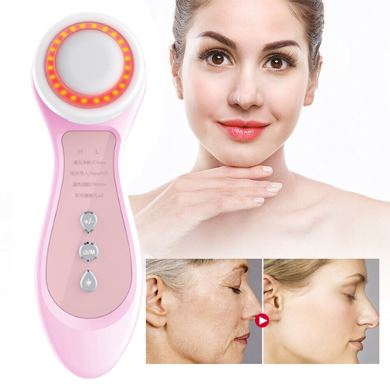 2020 Facial Galvanica Face Massager Hot Cold Compress Hammer EMS ...