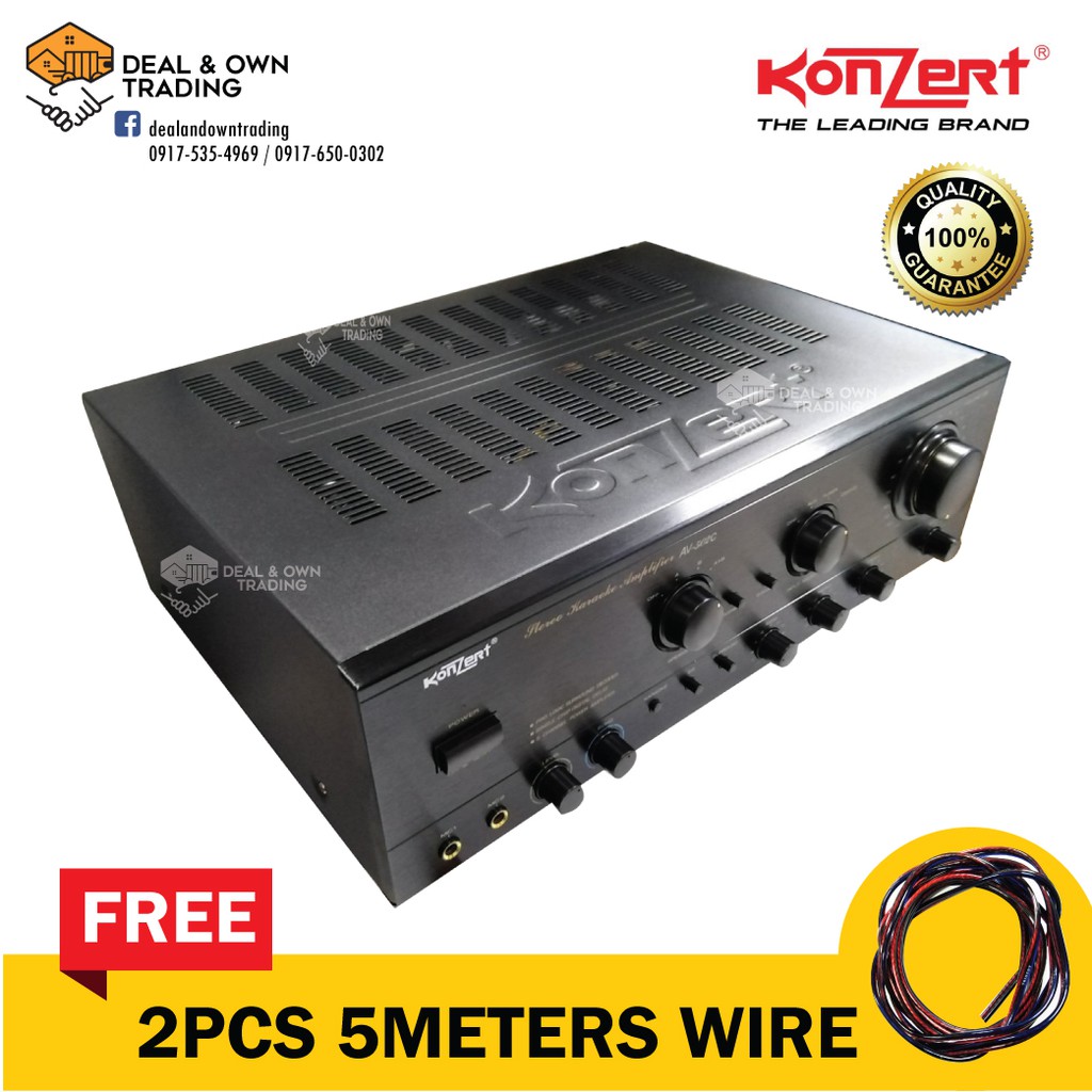 Konzert AV-502C 500W x 2 Karaoke Amplifier with AB Speaker & Surround Center | Shopee Philippines