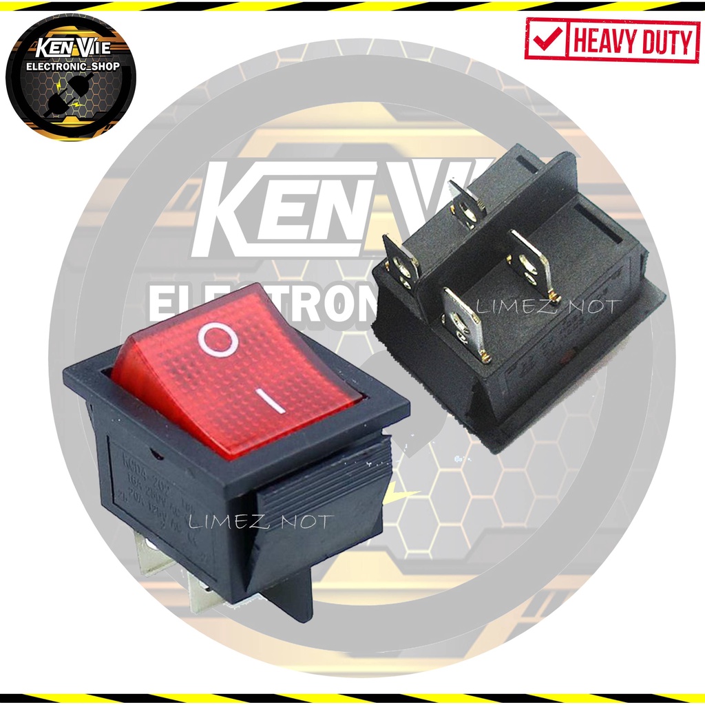 ROCKER SWITCH BIG 4 PINS WITH LIGHT INDICATOR - UniTop