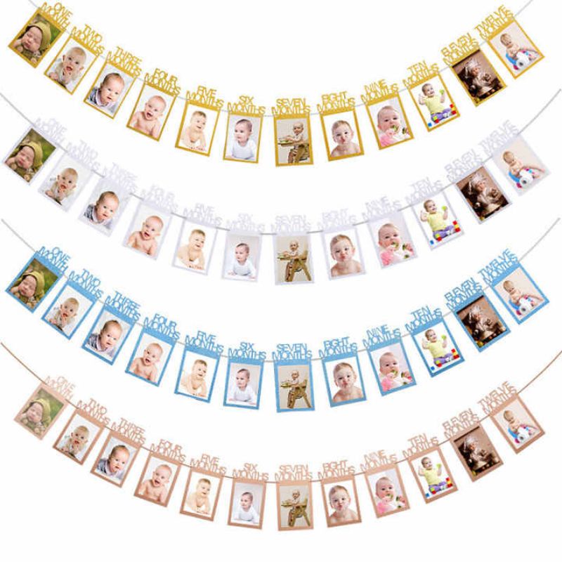 1-12 Months hanging photo banner (4R) | Shopee Philippines