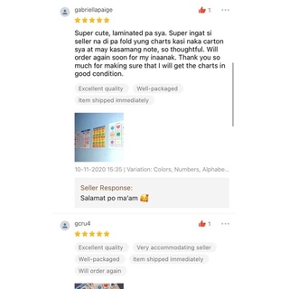 Filipino/Tagalog Charts (Alphabet, Numbers, Colors, Shapes) - Laminated ...