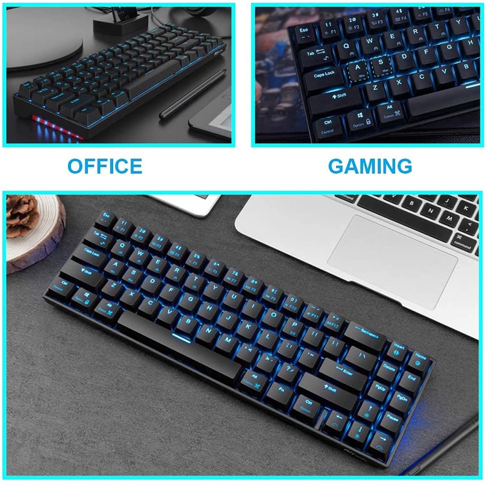 Royal Kludge RK RK71 RGB 71 Keys Dual-Mode 70% Mechanical Gaming ...