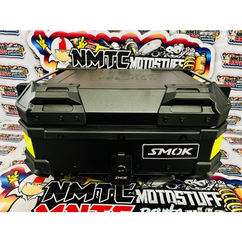 SMOK ALLOY TOP BOX SIZE 28L W/ 2KEYS/ PLATE /INDOOR ARE LEATHER W/ 2 ...