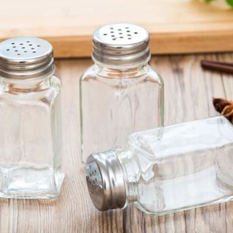 1PC Kitchen Condiment Container Sugar Salt Pepper Flour Glass Jar ...