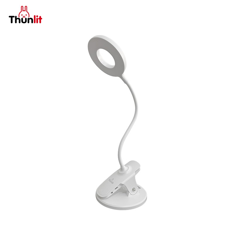 Thunlit Clip LED Light USB 1250mAh Rechargeable Stepless Dimming 3 ...