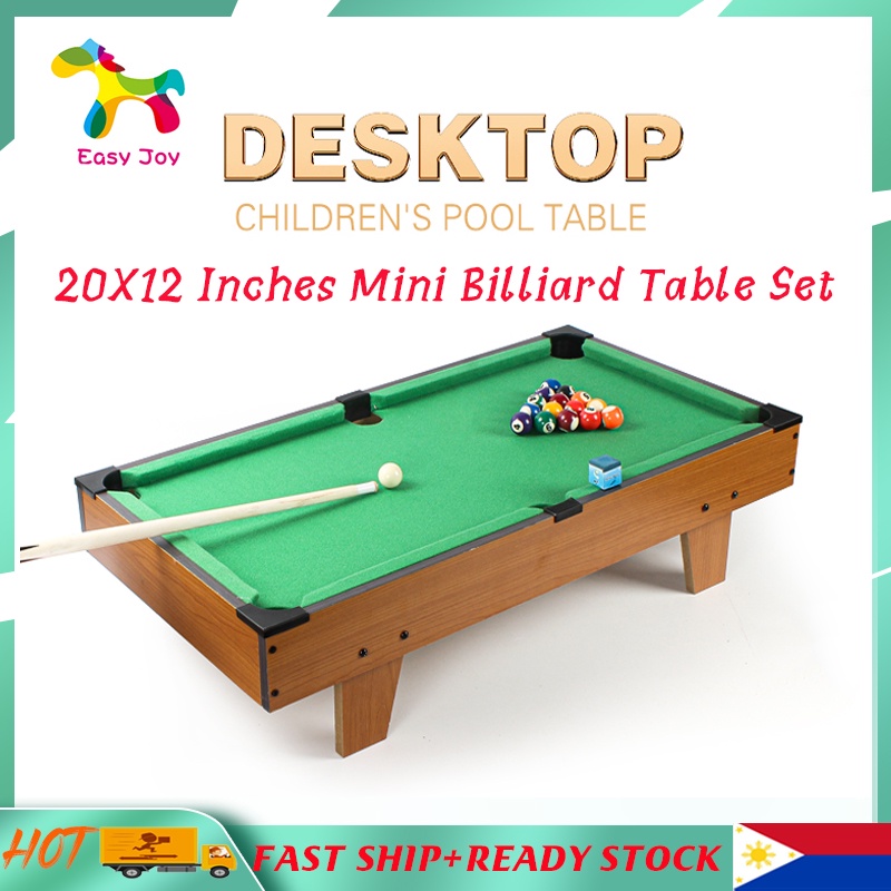 20 inches mini billiard table set wooden with table legs Kids gift pool ...