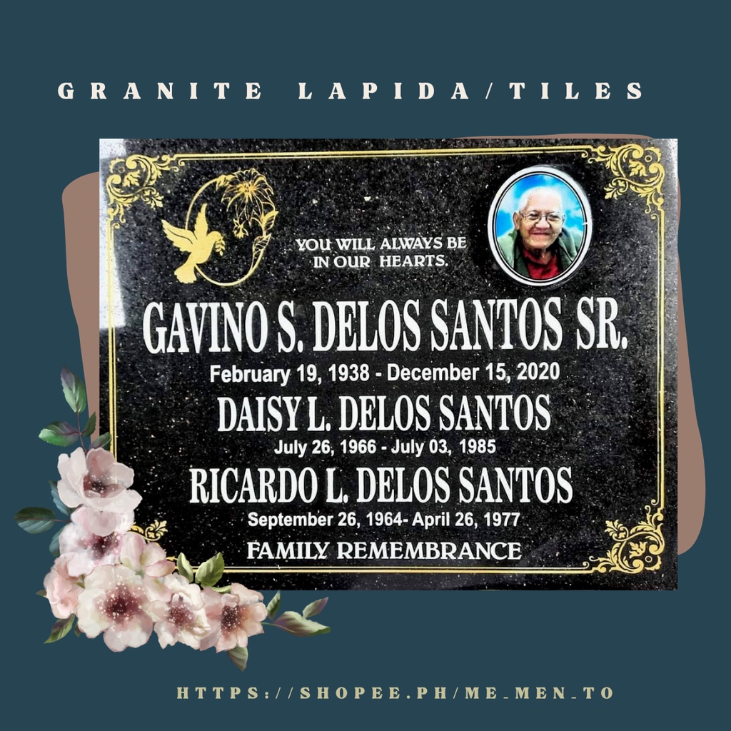 Lapida 1 Granite Tiles/Tombstone/ Memorial Stone | Shopee Philippines