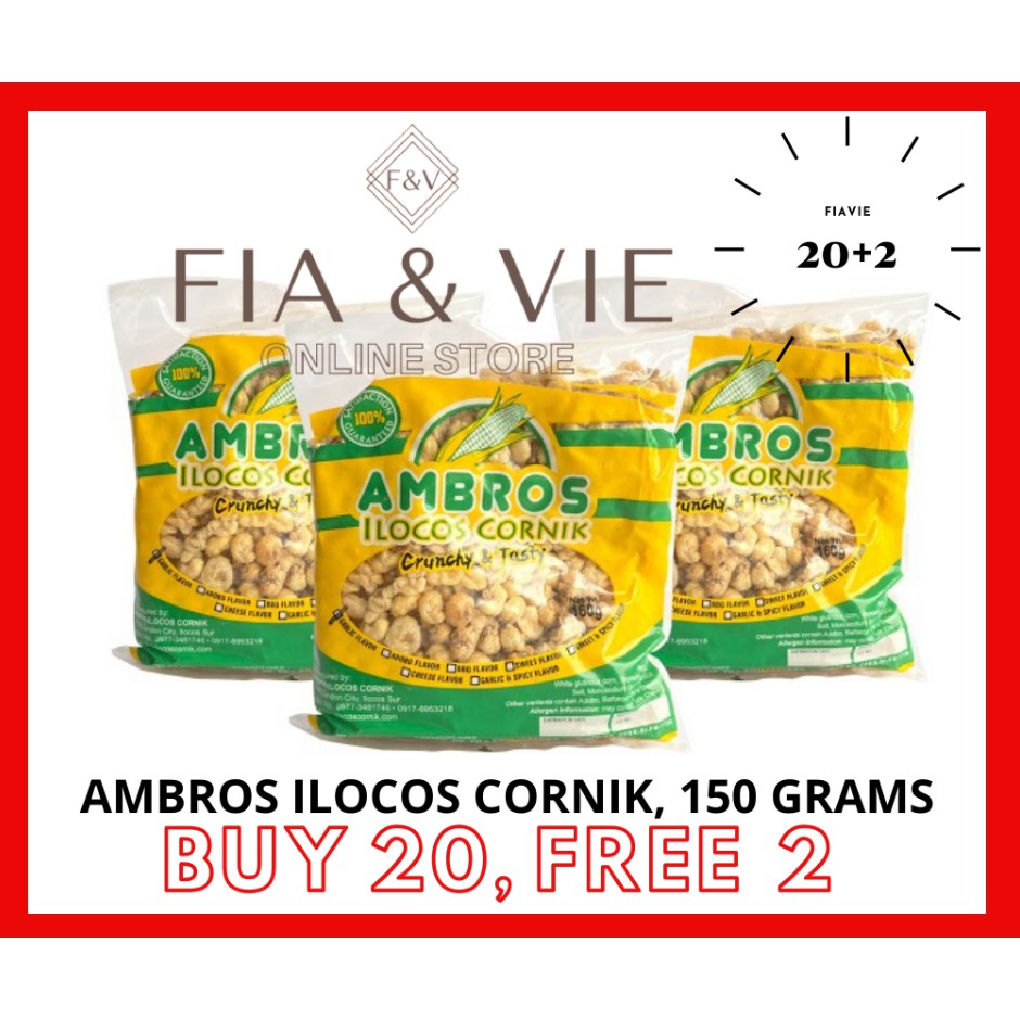 Ambros Cornik of Ilocos 20 packs FREE 2, Assorted flavor of your choice ...