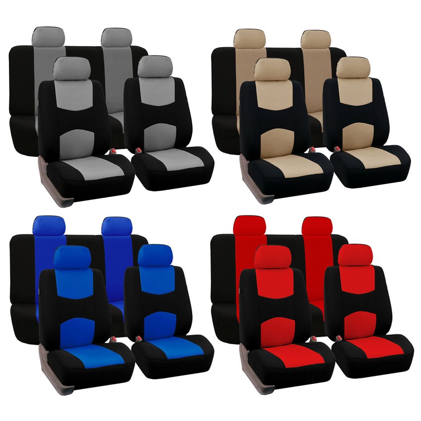 Universal Fit 9 Pcs Set Fabric Car Seat Cover For 5 Seat Car 20pcs