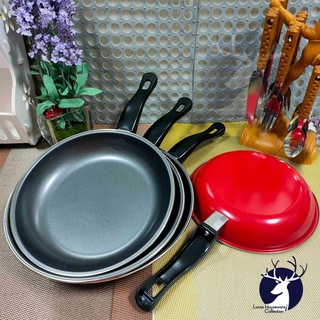 STAINLESS STEEL NON-STICK FRYING PAN COOK WARE (EASY TO CLEAN) WOK STIR ...