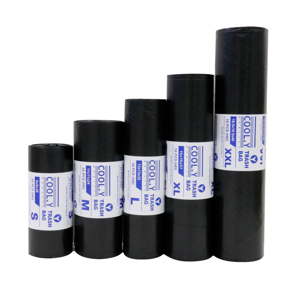 Trash bag Garbage bag Black (Small/Medium/Large/XL/XXL) COOL.Y | Shopee ...