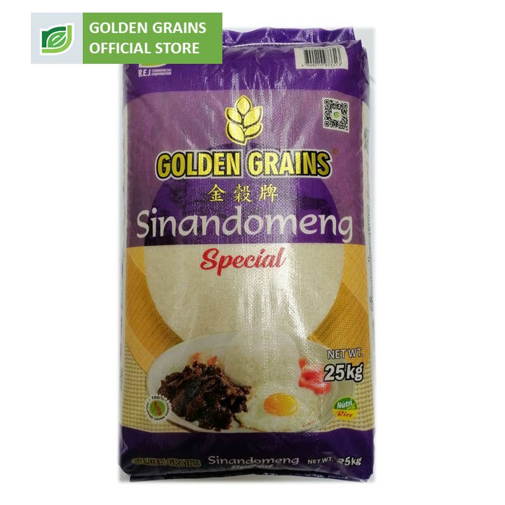 Golden Grains Sinandomeng Rice 25kg | Shopee Philippines