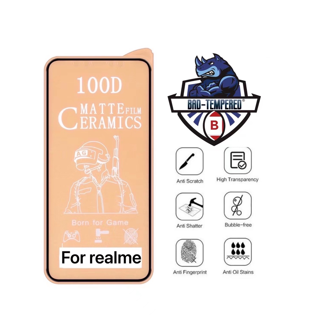 Ceramic Matte Realme Full Film For REALME C11 C12 C15 C20 C21 C25 C315 5i 5PRO 6i 6PRO 7i 8 8pro ...
