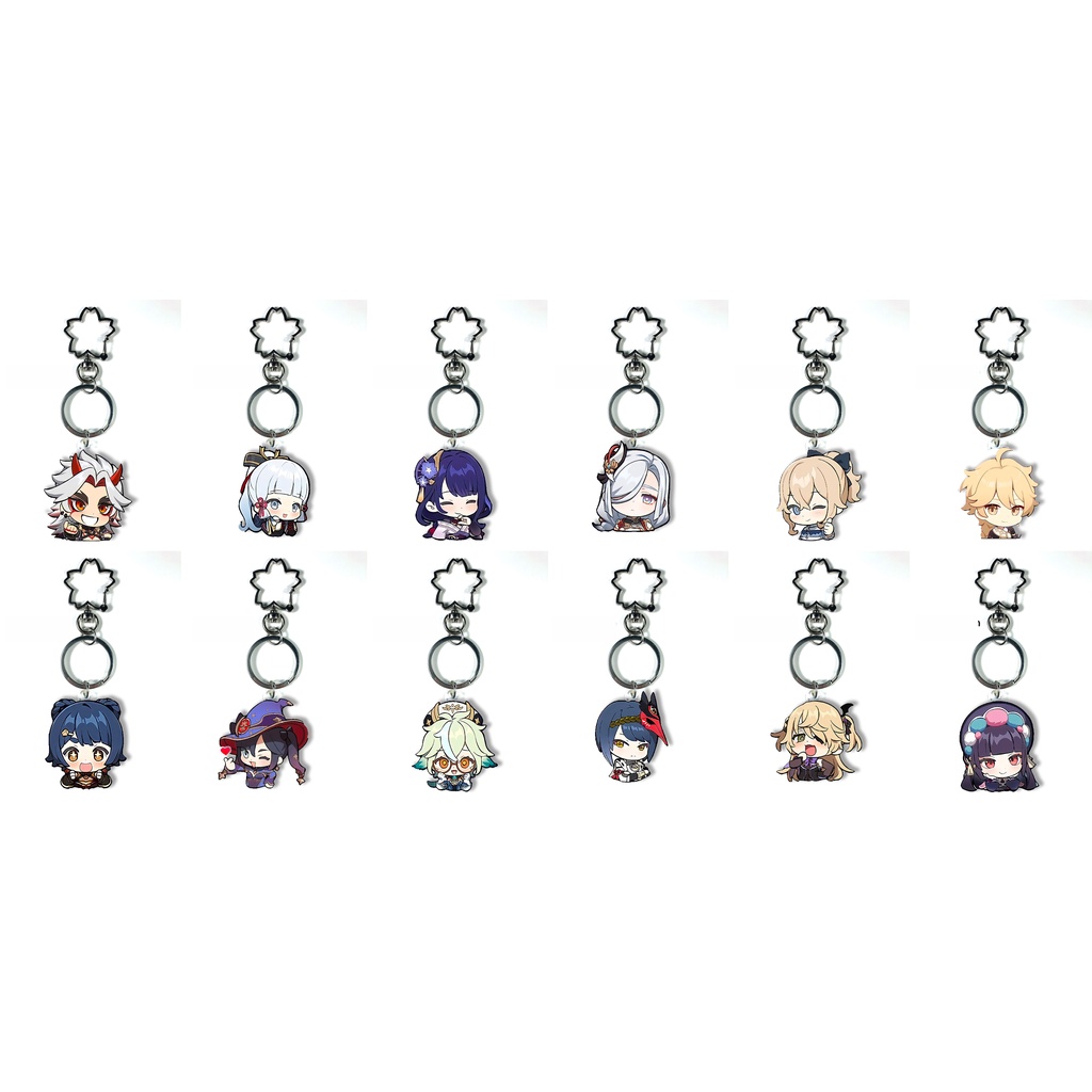 Genshin Impact Acrylic Keychain or bagcharm v.2 | Shopee Philippines