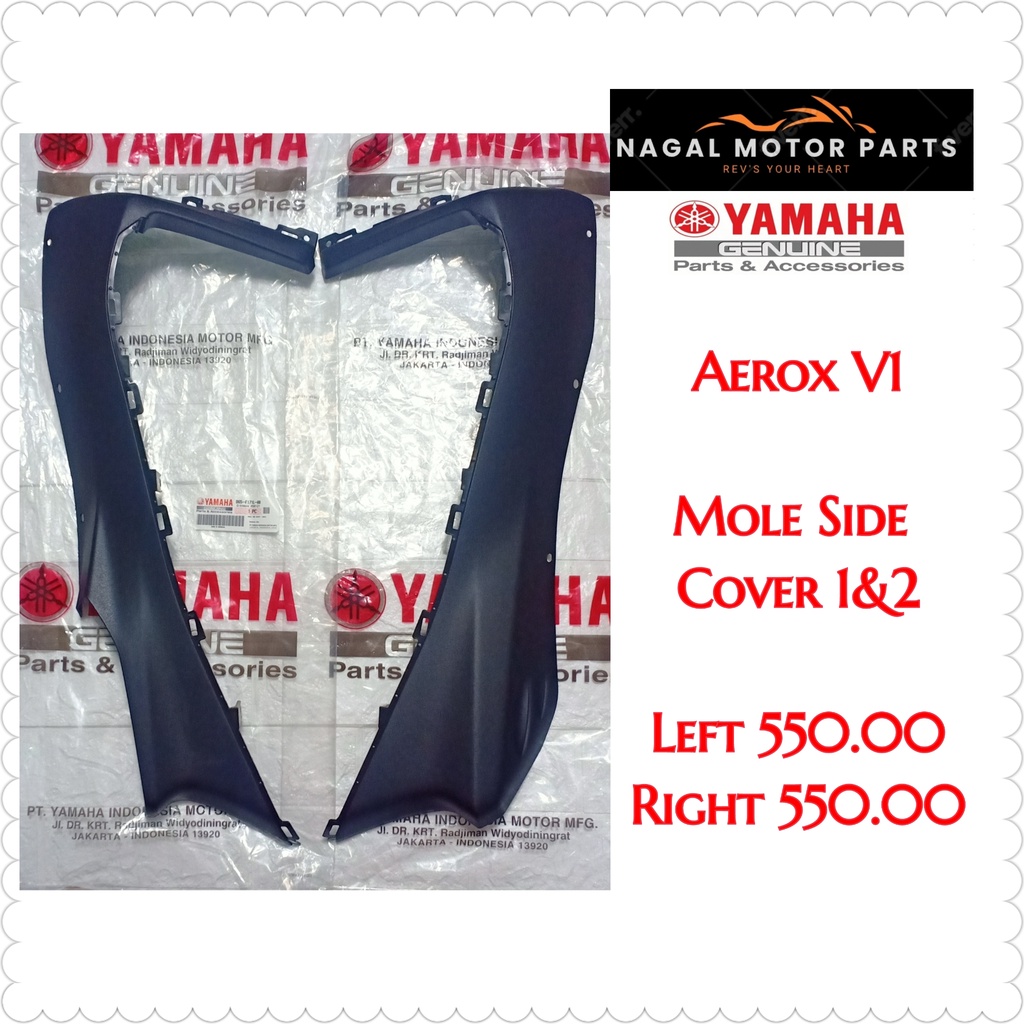 MOLE SIDE COVER 1&2 OR SIDE SKIRT FOR AEROX V1 YAMAHA GENUINE PARTS ...