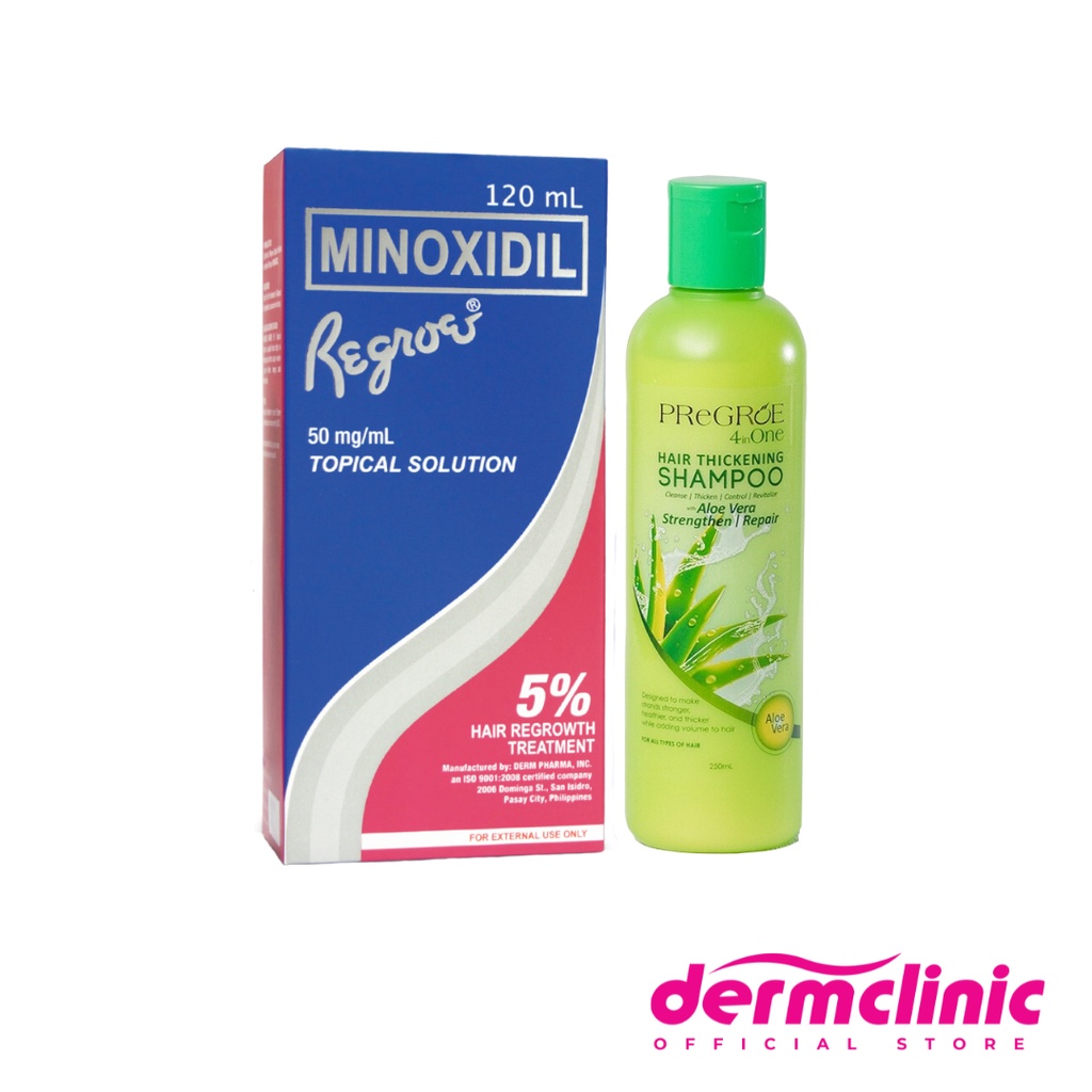 Minoxidil Regroe 120ml & Pregroe Shampoo 250ml | Shopee Philippines