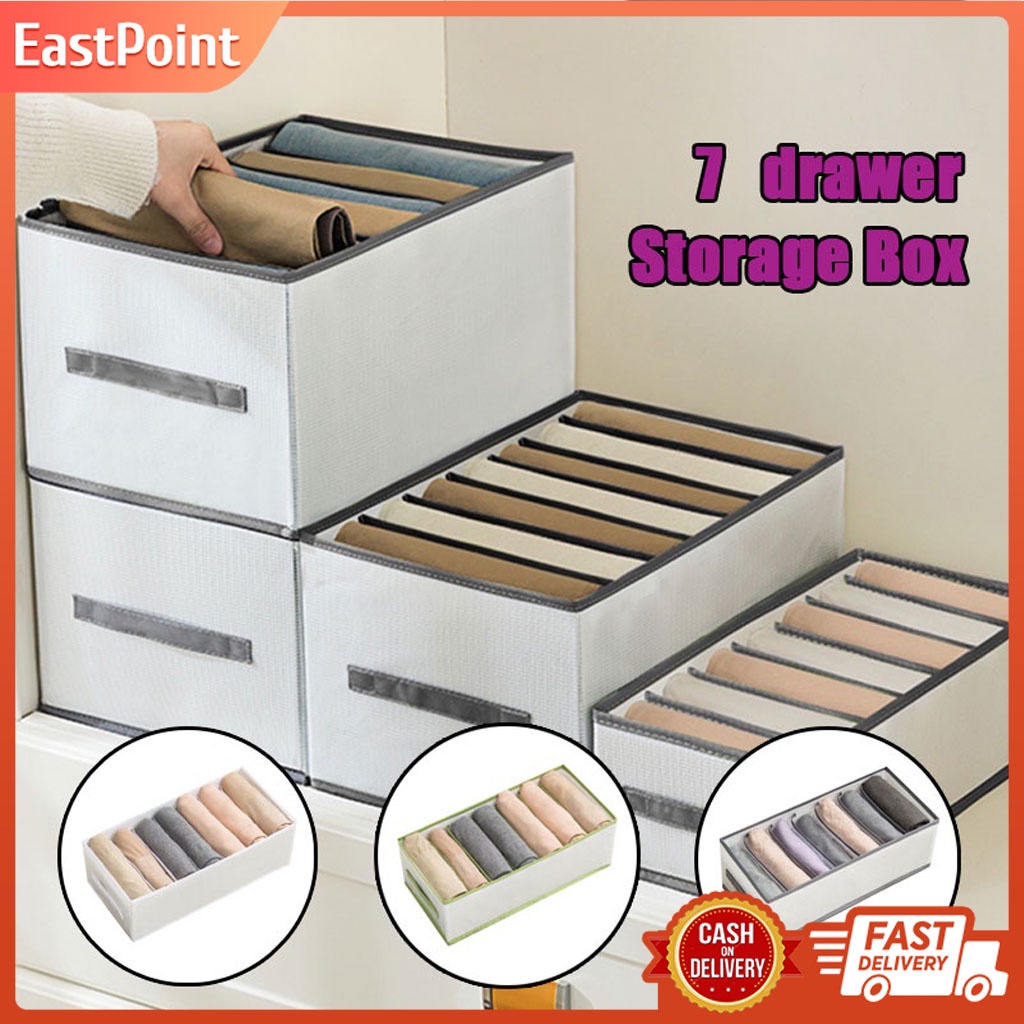 Storage Box Handy Tool Household Cabinet Inner Separation Tidy-Up Box Multi-Compartment Drawer ...