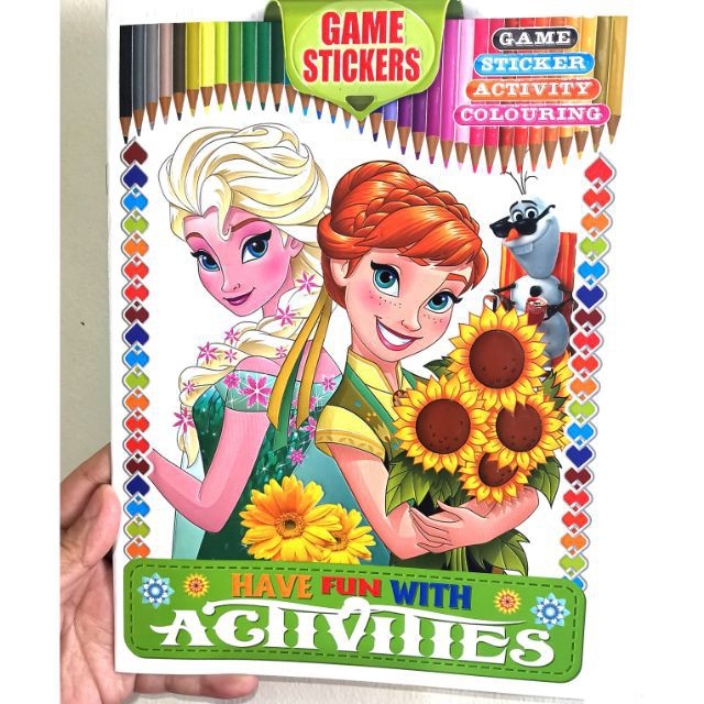 Kids books kids book Disney Frozen Elsa & Anna Activities, Activity ...